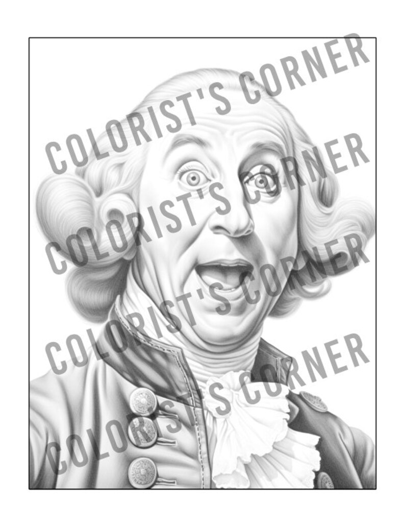 30 Pages Happy History Coloring Book Adult Coloring Pages, Fun Filled ...