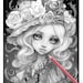 30 Pages Gothic Girls Coloring Book Adult Coloring Pages Kids - Etsy