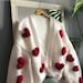 Heart Cardigan, Handmade Cardigan, Red Heart Cardigan, Knitted Cardigan ...