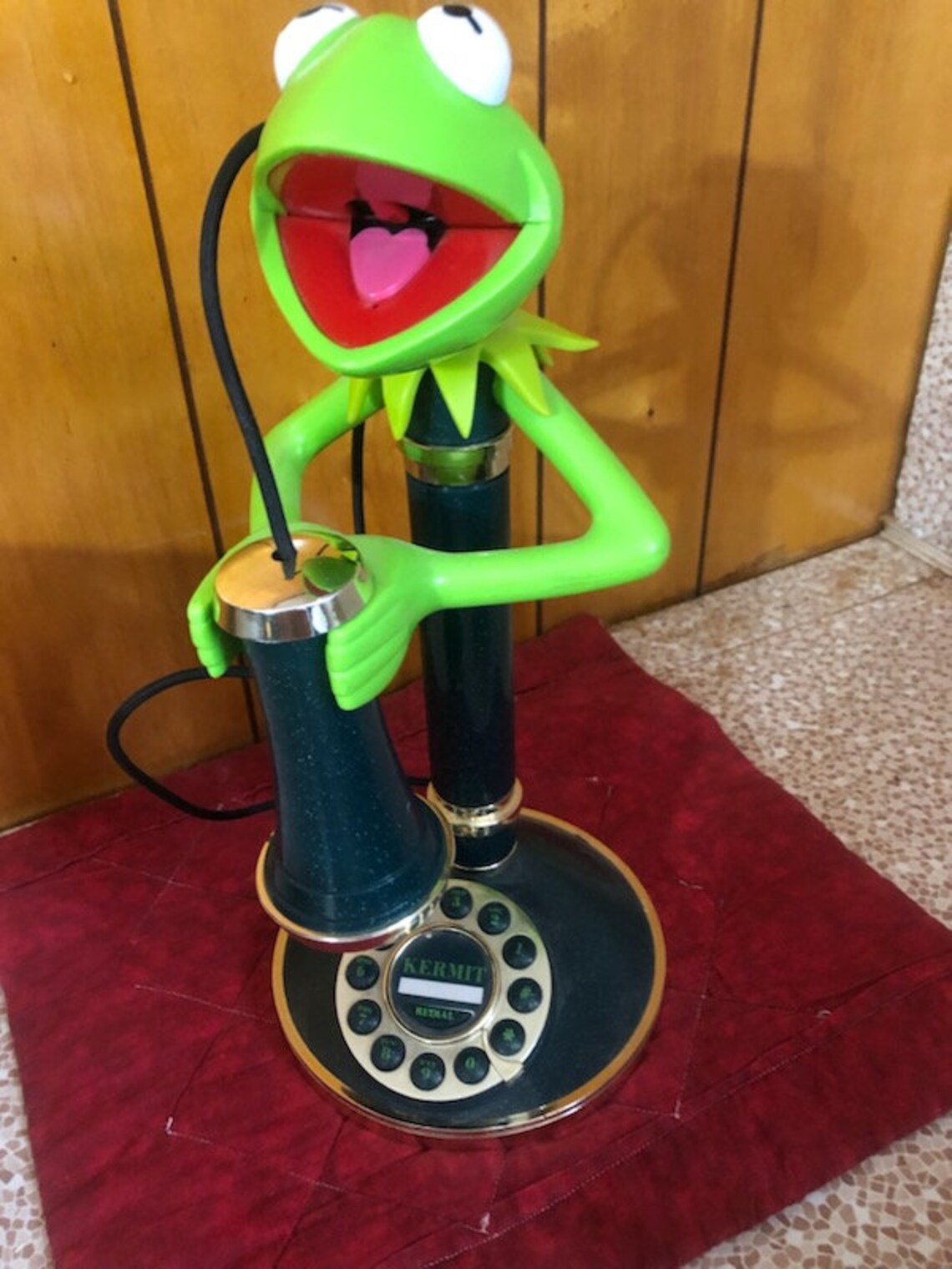 The Muppets-kermit the Frog Corded candlestick - Etsy