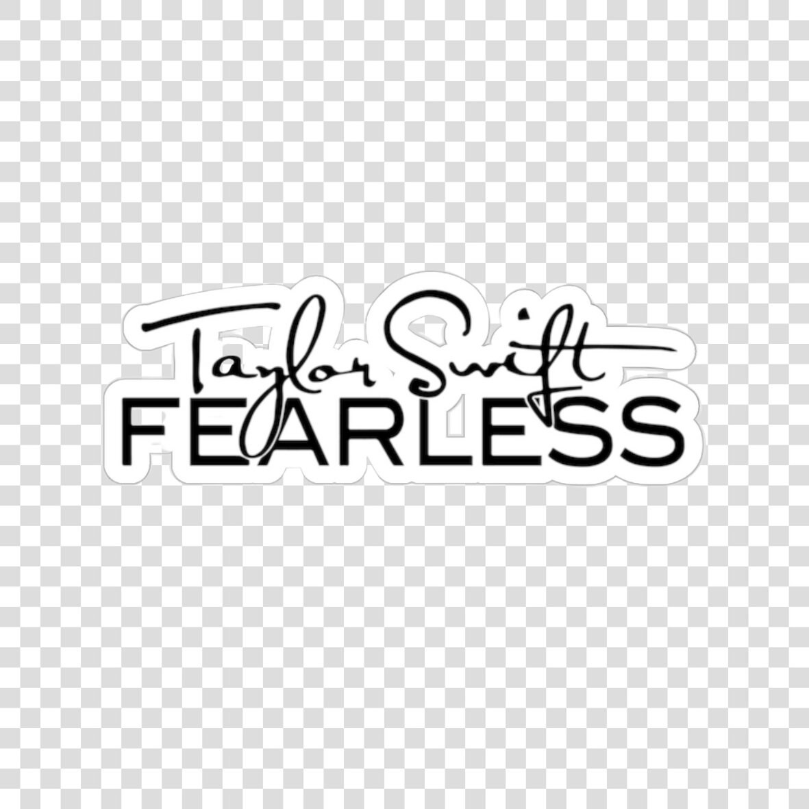 Taylor Swift Fearless Album Black & White Design Minimalist Fearless ...