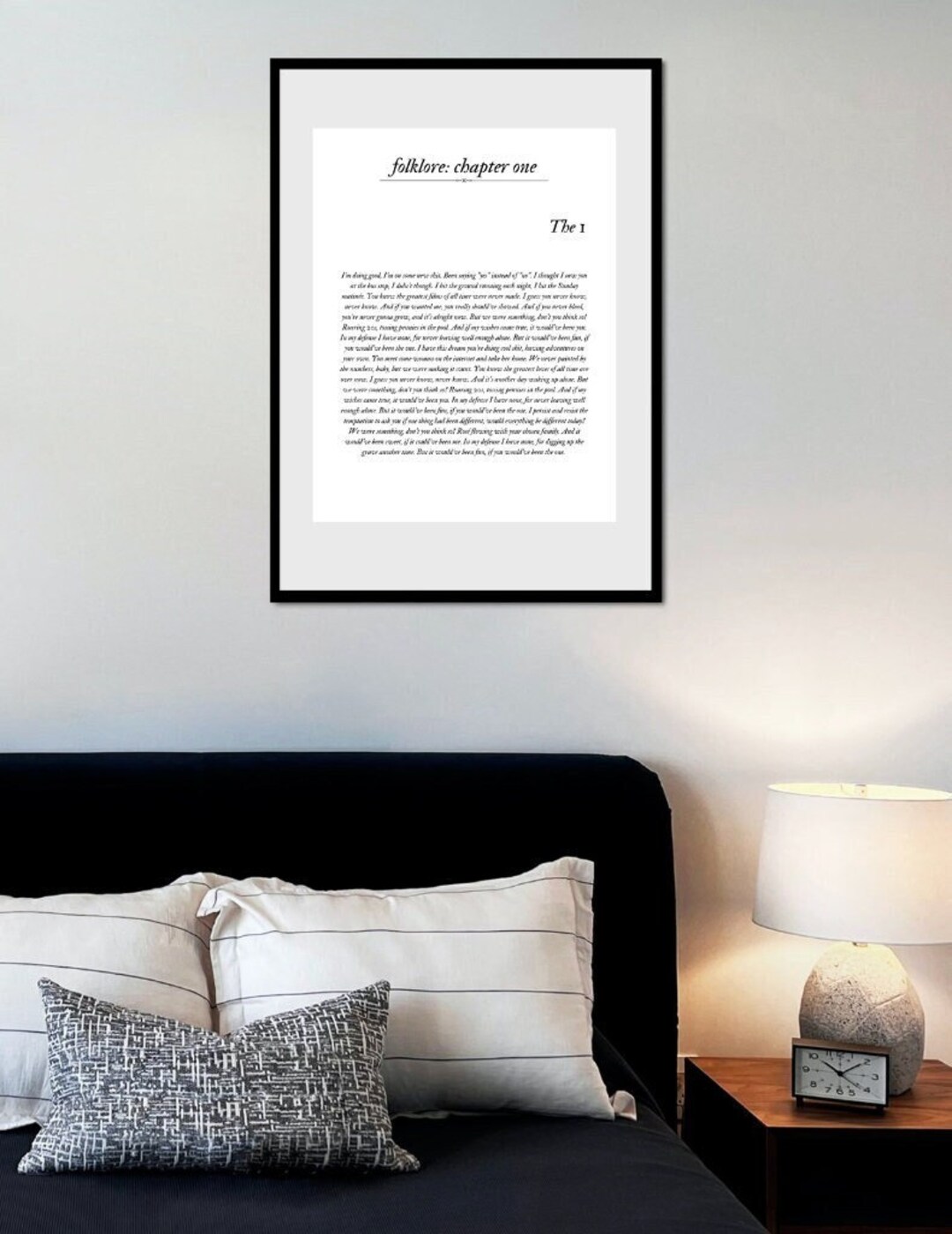 Folklore 'the 1' Minimalist Lyric Poster Taylor Swift Printable Instant ...