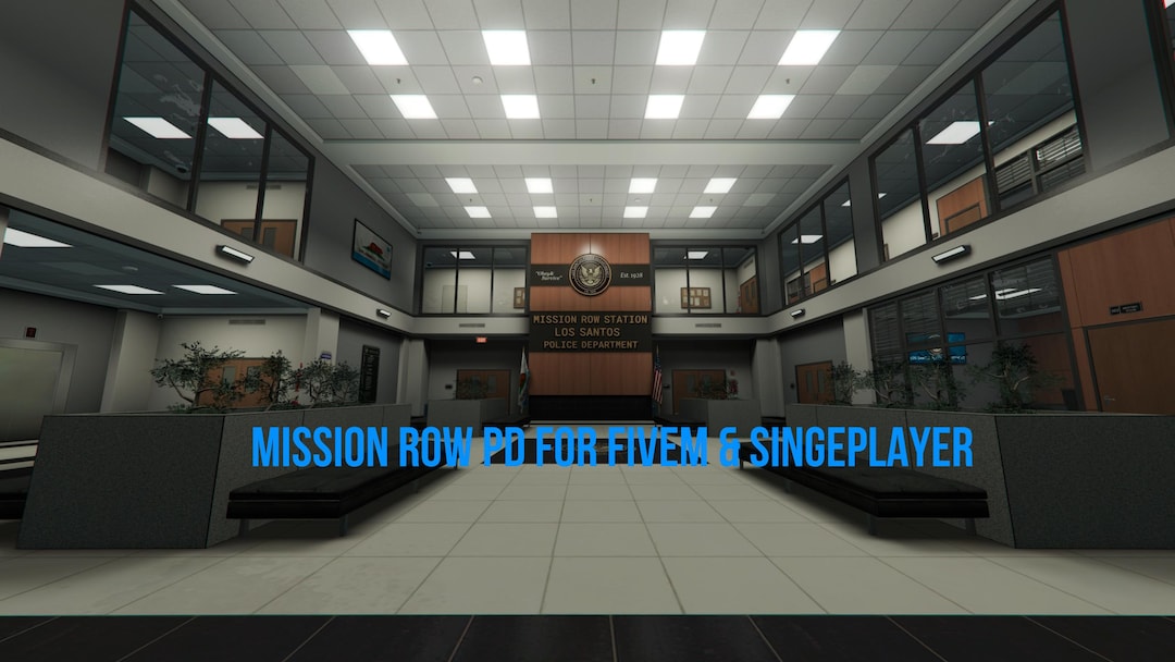 GTA 5 Fivem Mission Row PD | MLO Fivem Ready & Singeplayer | High ...