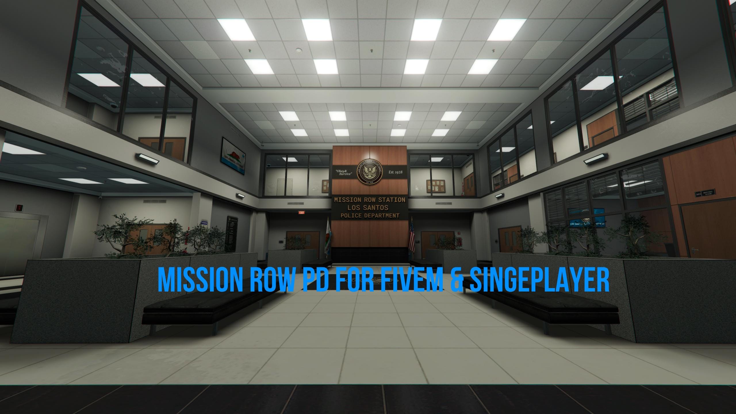 GTA 5 Fivem Mission Row PD | MLO Fivem Ready & Singeplayer | High ...