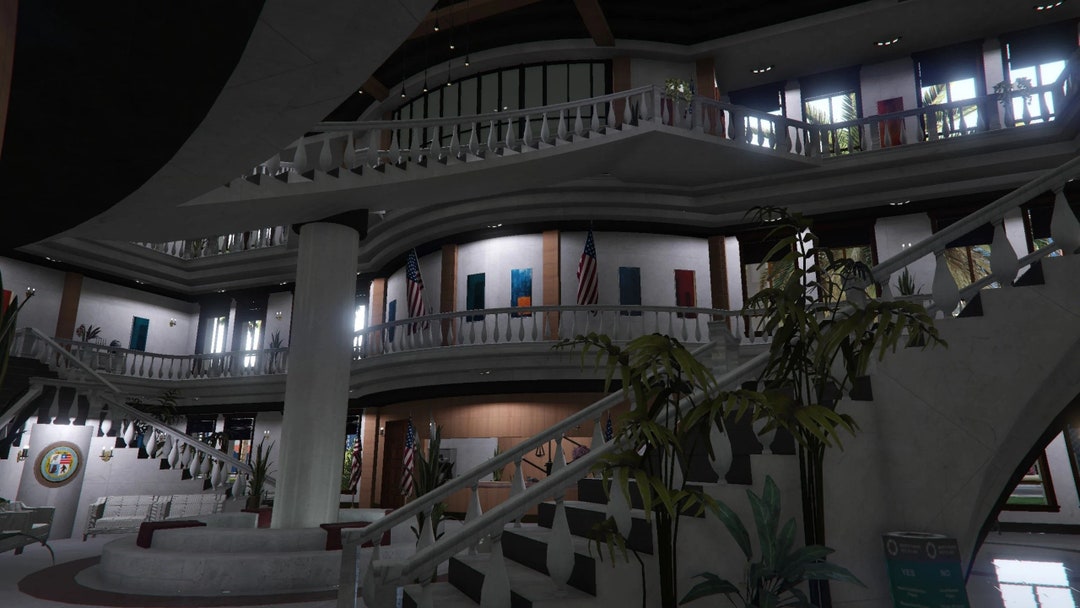 GTA 5 Fivem Department of Justice Building | High Quality Interior ...