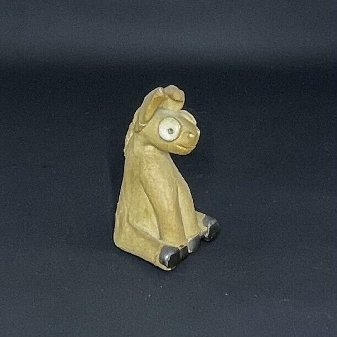 Vintage Clay Donkey Figurine Handmade Artist Signed Whimsical Funny Big ...