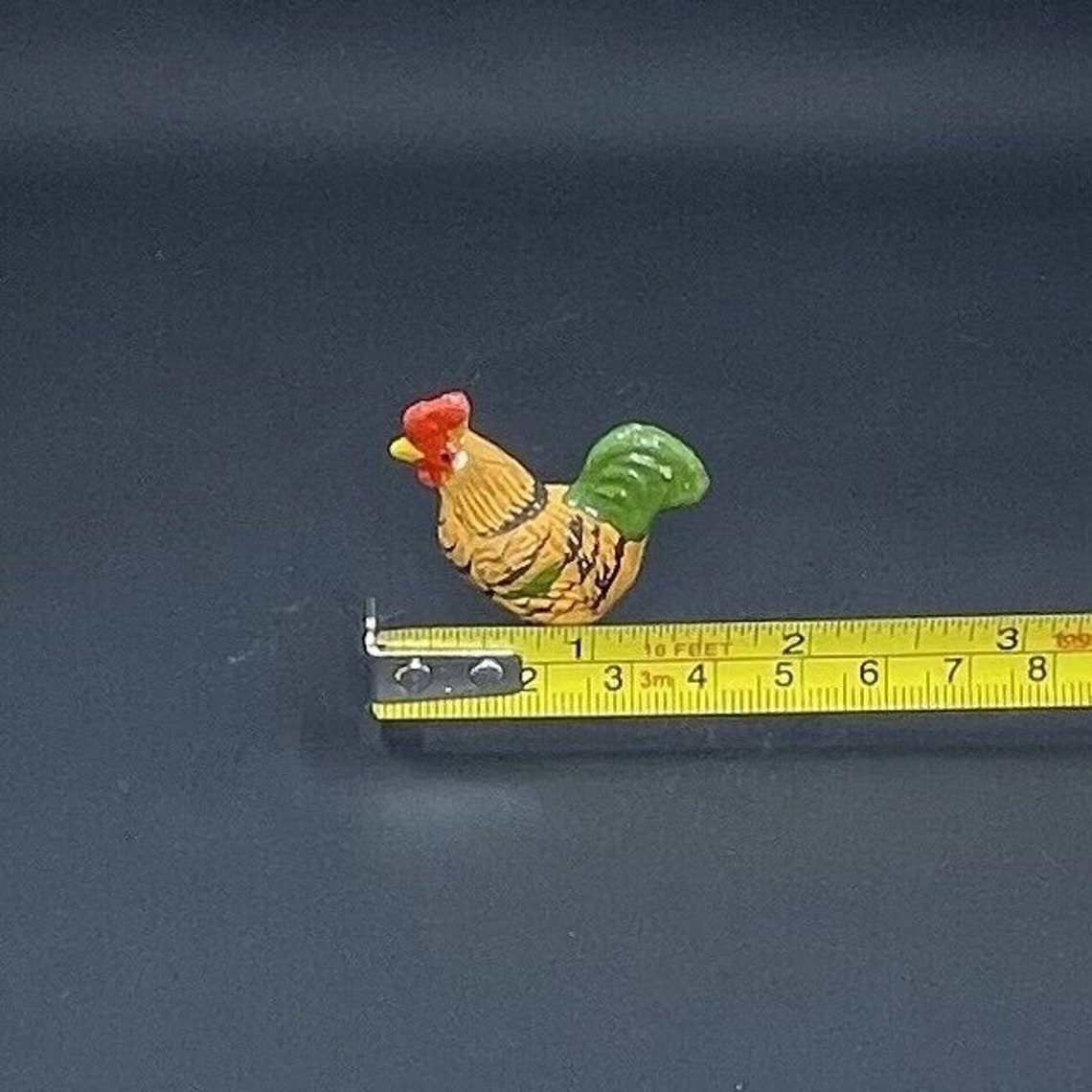 Elastolin Rooster Chicken Composition Farm Figure Figurine Metal Feet ...