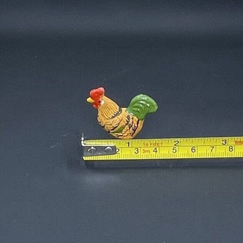 Elastolin Rooster Chicken Composition Farm Figure Figurine Metal Feet ...