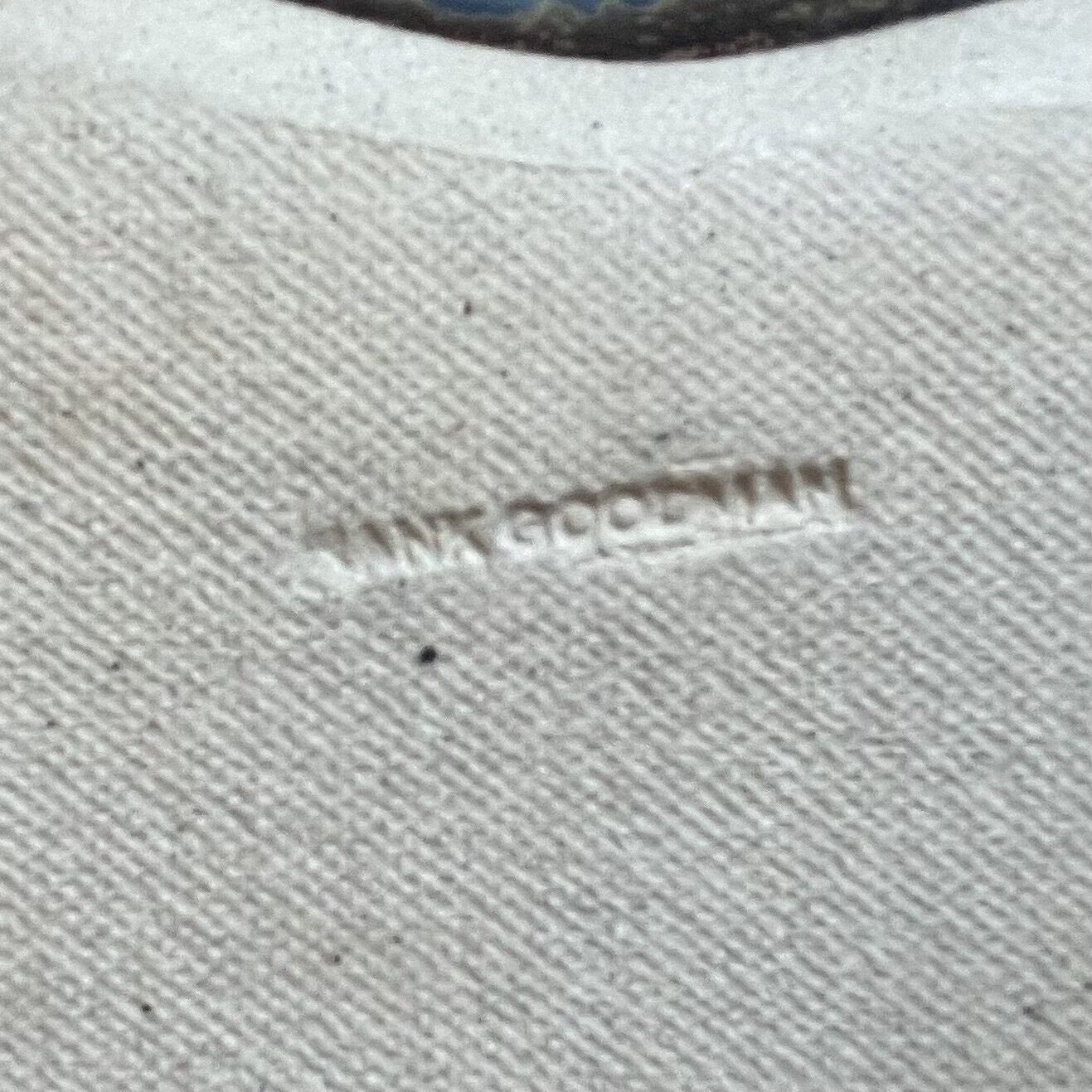 Hank Goodman Wavy Platter Artisan Pottery Scalloped Edge Signed Handles ...