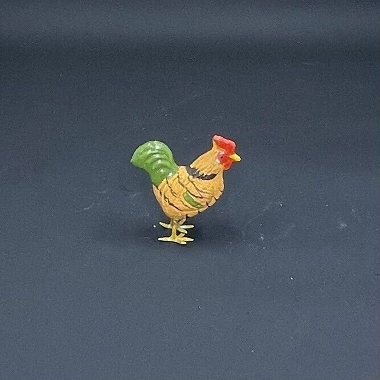 Elastolin Rooster Chicken Composition Farm Figure Figurine Metal Feet ...