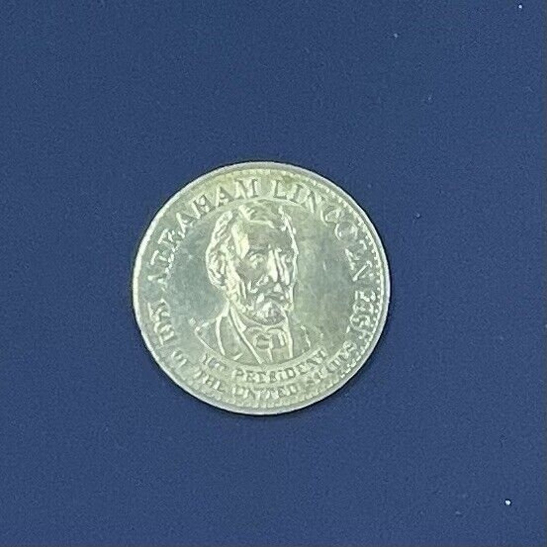 Vintage US President 1 Inch Coin Token Abraham Lincoln T085 - Etsy