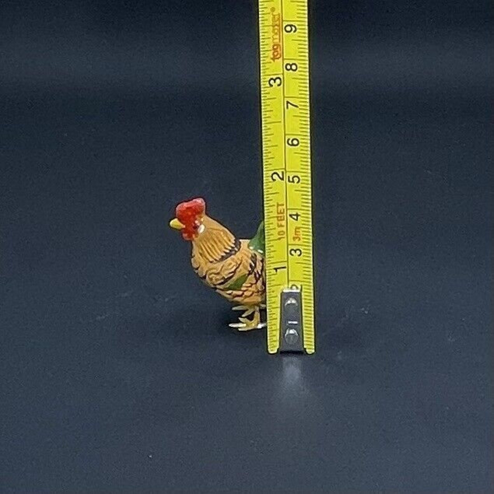 Elastolin Rooster Chicken Composition Farm Figure Figurine Metal Feet ...