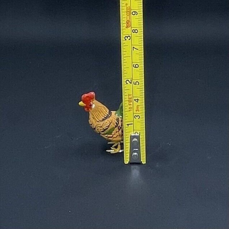 Elastolin Rooster Chicken Composition Farm Figure Figurine Metal Feet ...