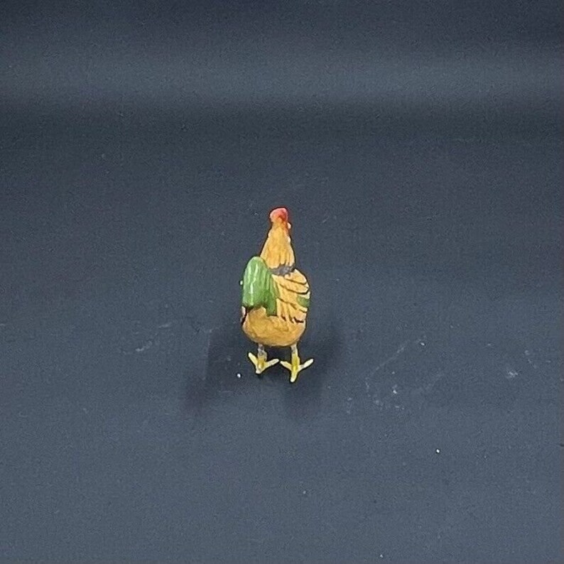 Elastolin Rooster Chicken Composition Farm Figure Figurine Metal Feet ...