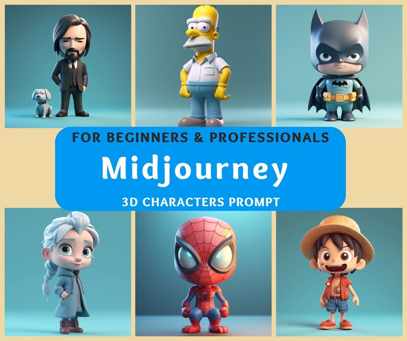 AI 3D Character Generator I 3D Character GPT4 Midjourney - Etsy
