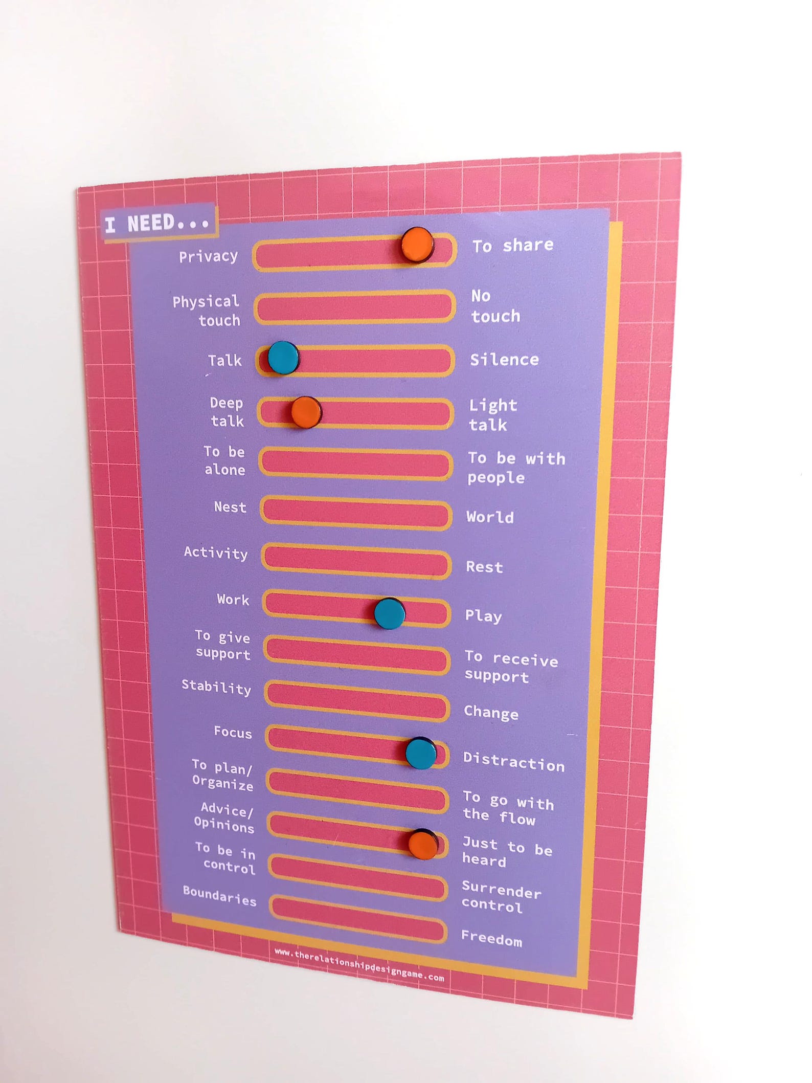 Mood Magnet | Fridge Communication Board for Couples, Families, and ...