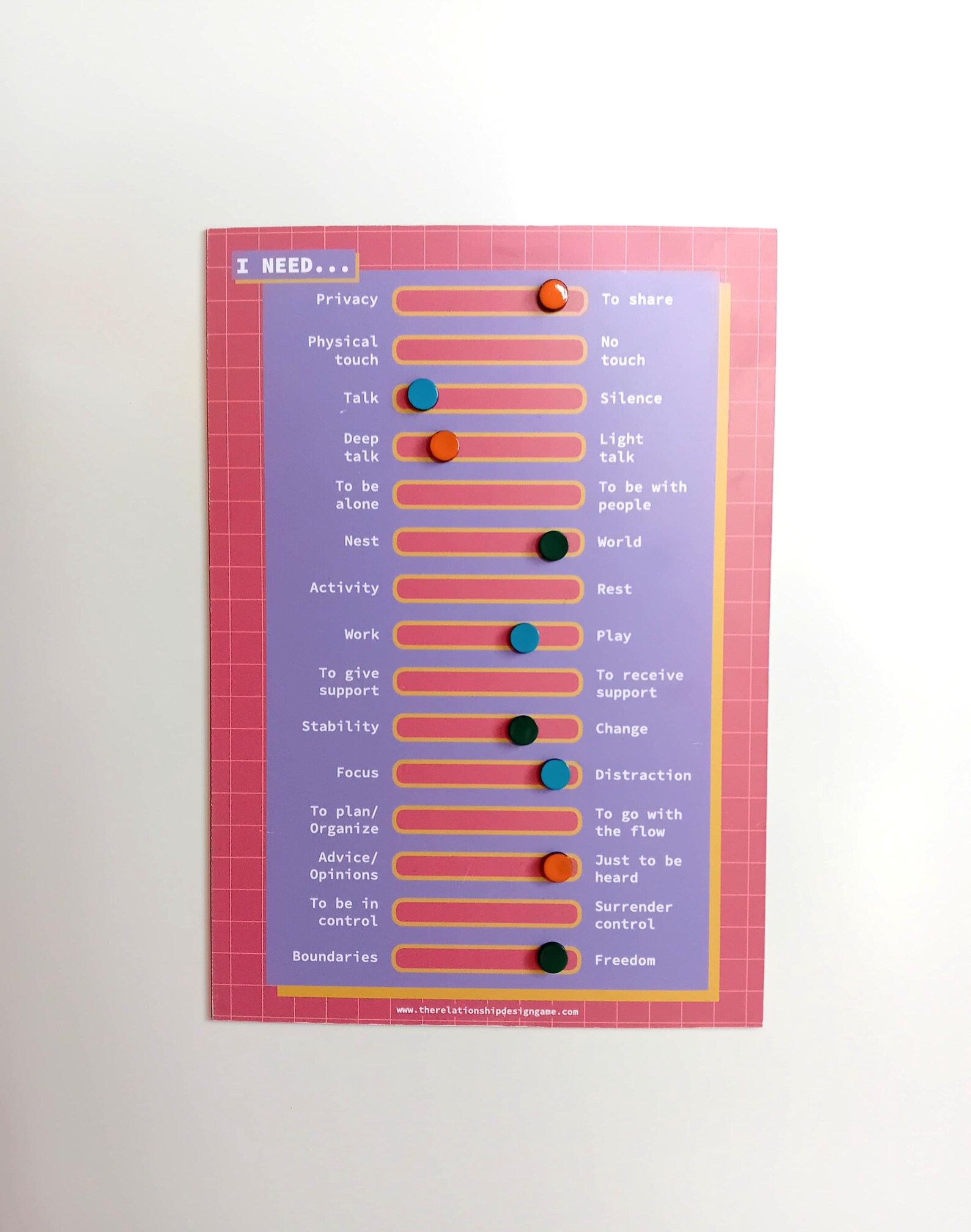 Mood Magnet | Fridge Communication Board for Couples, Families, and ...