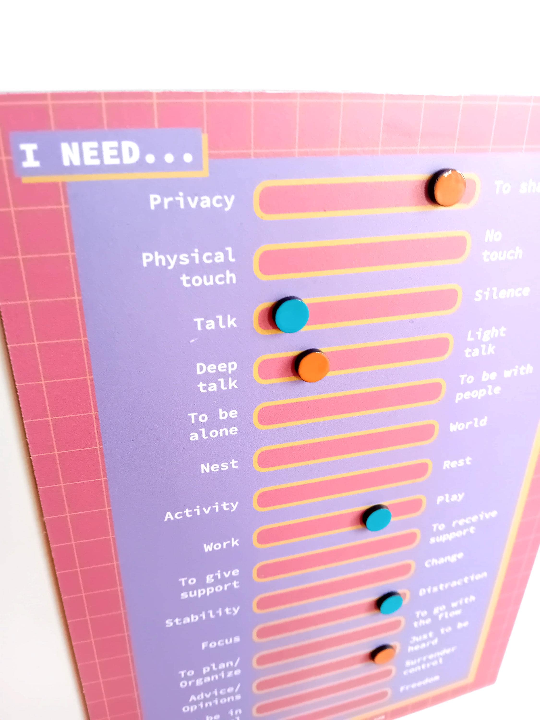 Mood Magnet | Fridge Communication Board for Couples, Families, and ...