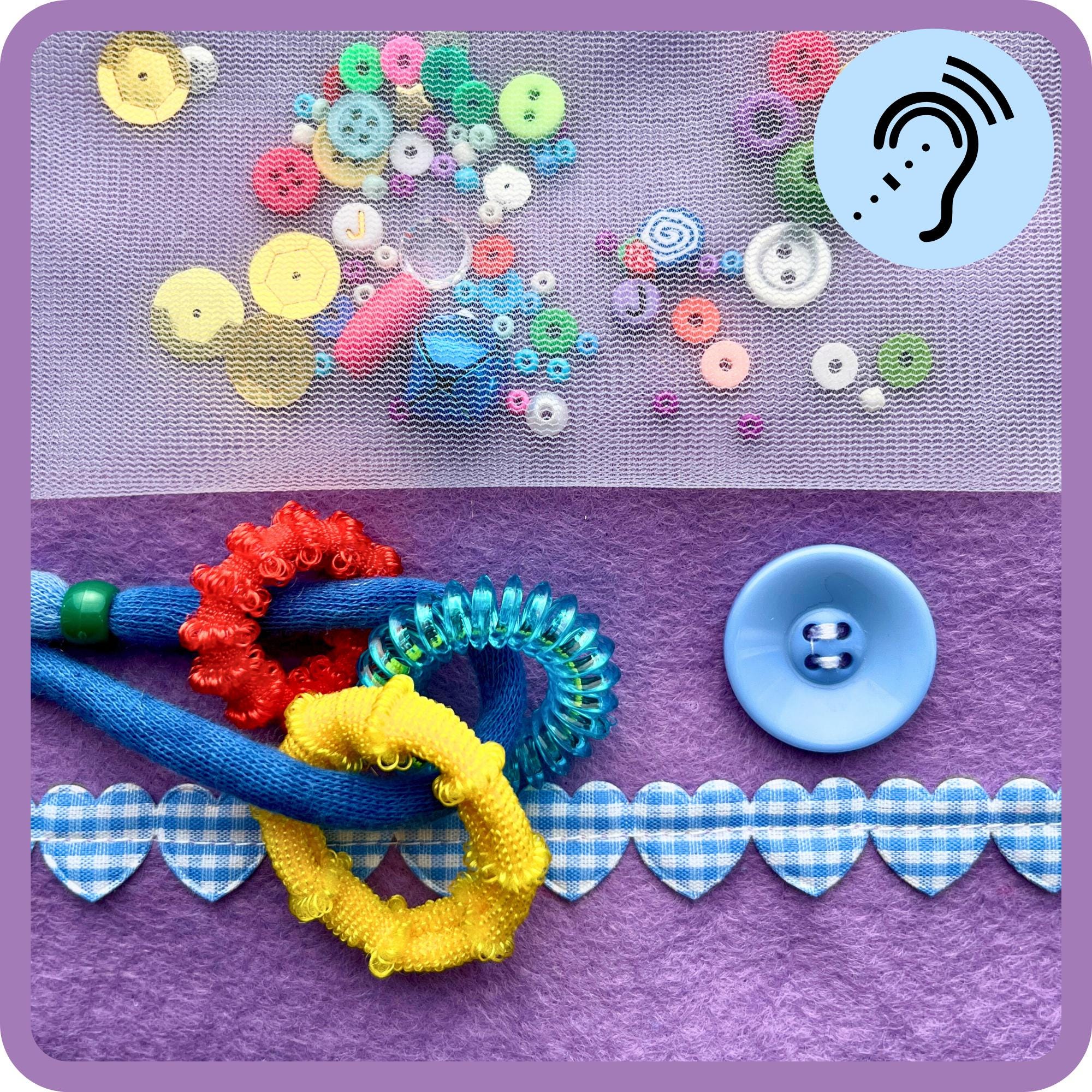 Medium Personalised Sensory Fidget Blanket, Calming Activity Pad ...