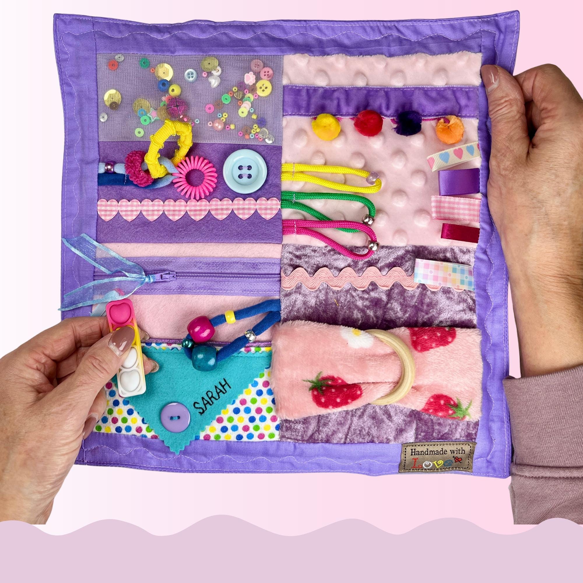 Personalised Sensory Fidget Blanket: Medium Calming Sensory Mat for ...