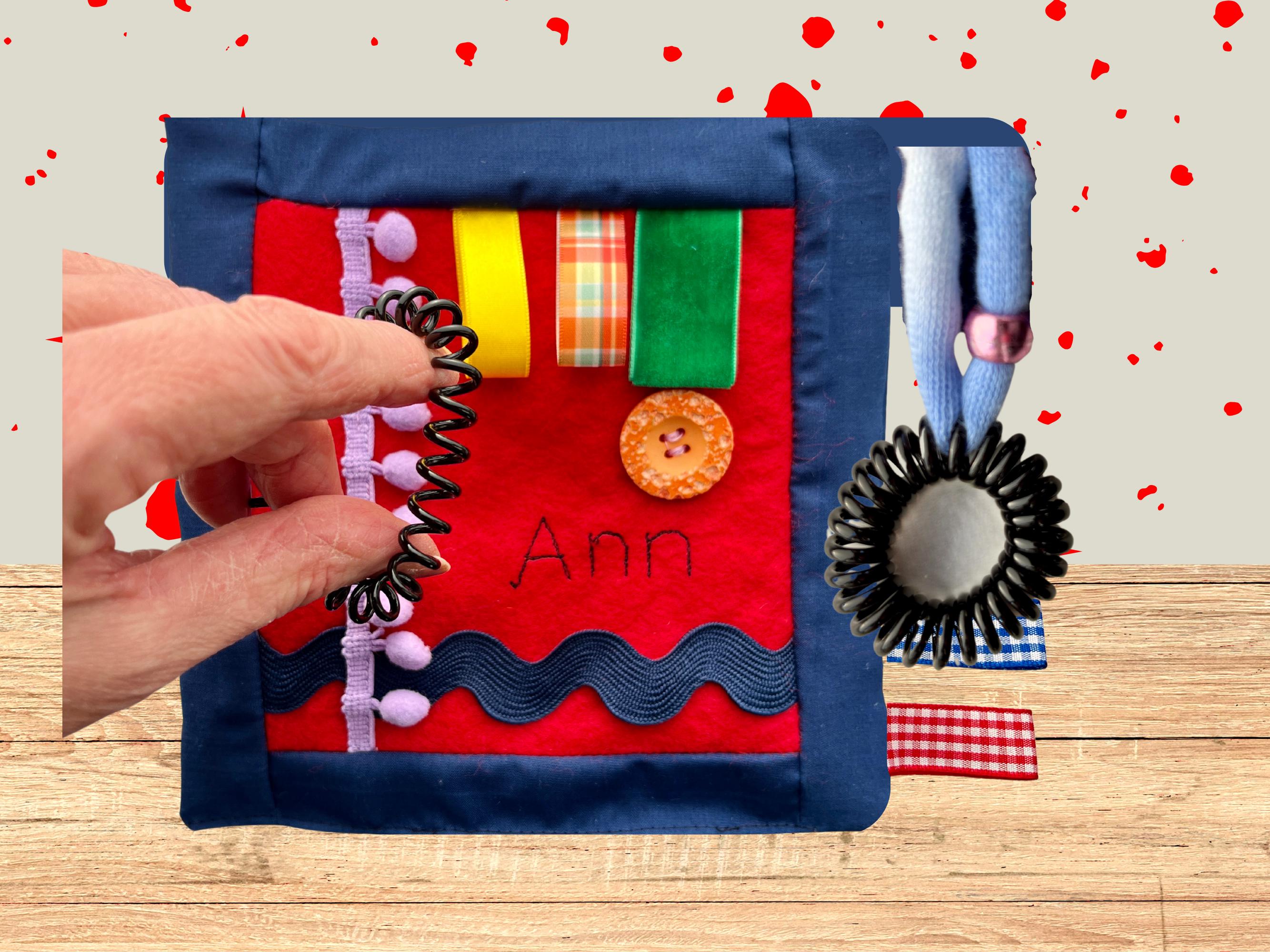 Small Personalised Marble Run Maze, Travel Sized Fidget Mat, Soothing ...