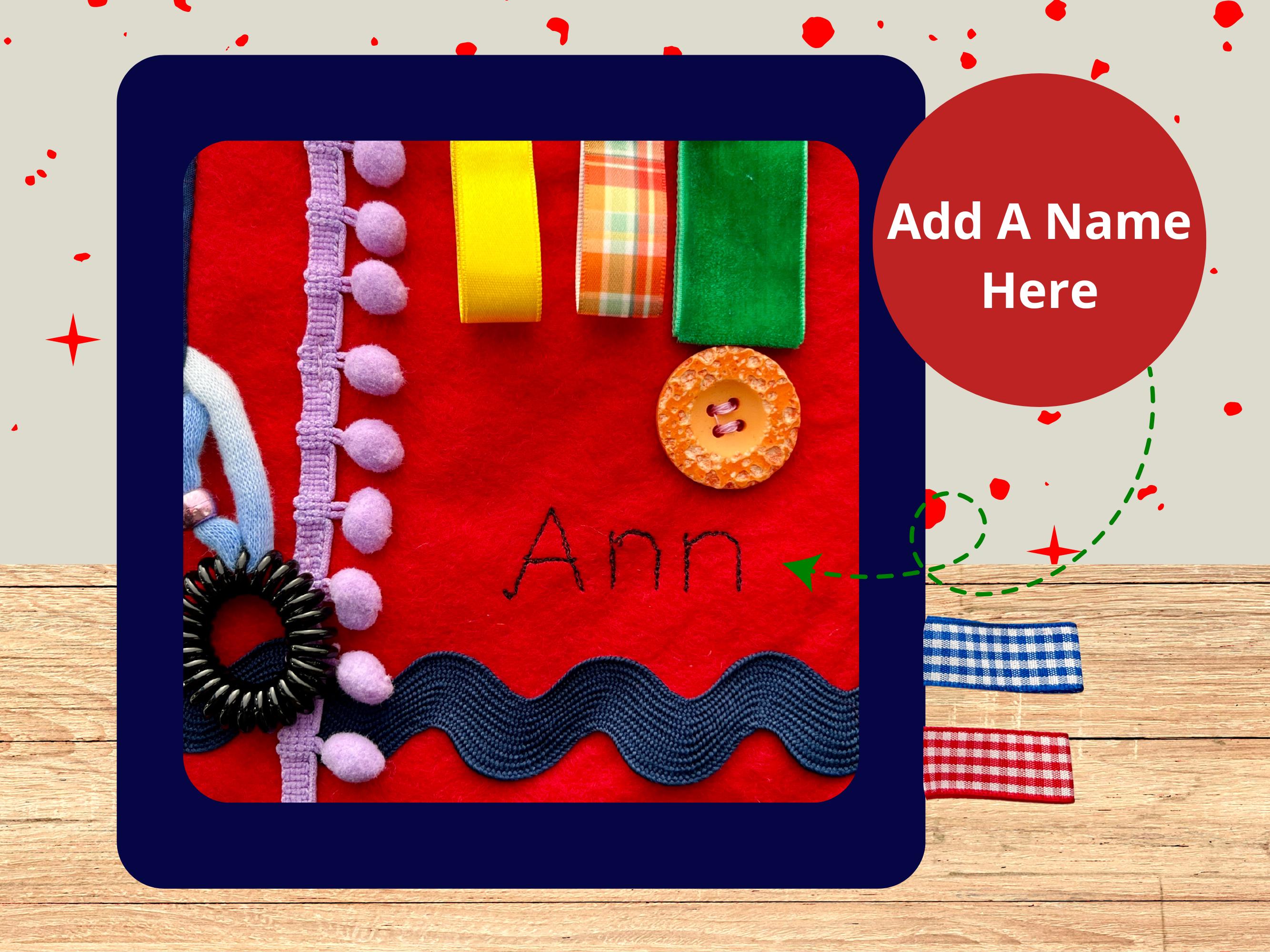 Small Personalised Marble Run Maze, Travel Sized Fidget Mat, Soothing ...