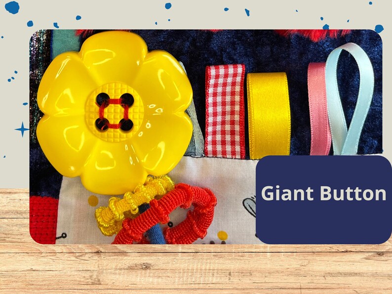 Personalised Fidget Blanket, Bright Sensory Tactile Centre, Soothing ...