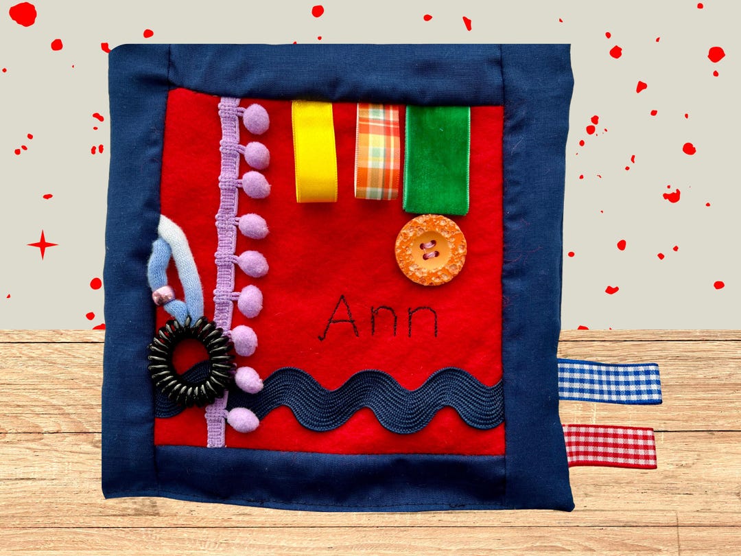 Small Personalised Marble Run Maze, Travel Sized Fidget Mat, Soothing ...