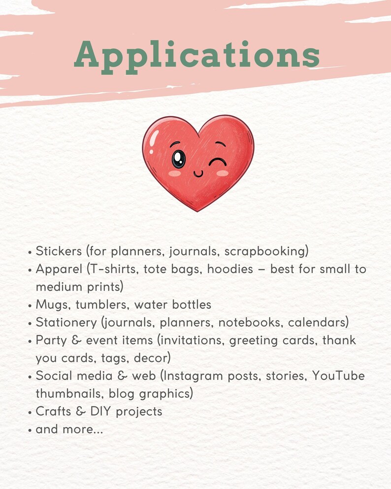 25 Heart Emoji Clipart Bundle, Kawaii Feeling Faces PNG (digital ...