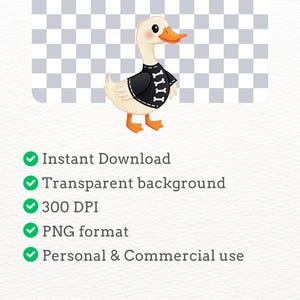 Silly Halloween Goose Clipart, Cute Fall Geese in Costumes PNG, Witch ...