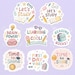 Motivational Study Quote Stickers: Back to School PNG Clipart (digital ...