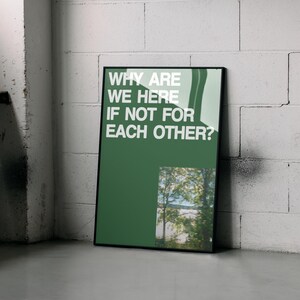 Why Are We Here Print – Aesthetic Bedroom Wall Art - Etsy