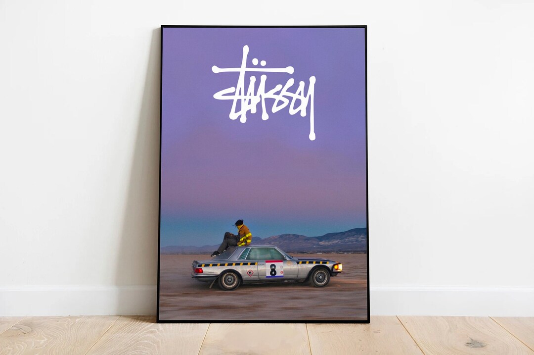 Stussy Posters for Bedroom ASAP Rocky Print Poster Car Poster Wall Art ...