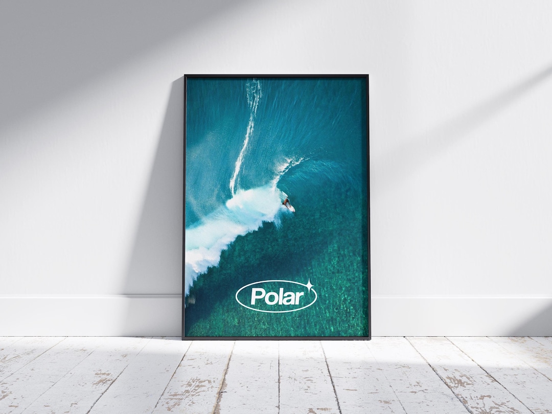 Ocean Wave Surfing Poster, Aesthetic Wall Art - Etsy UK