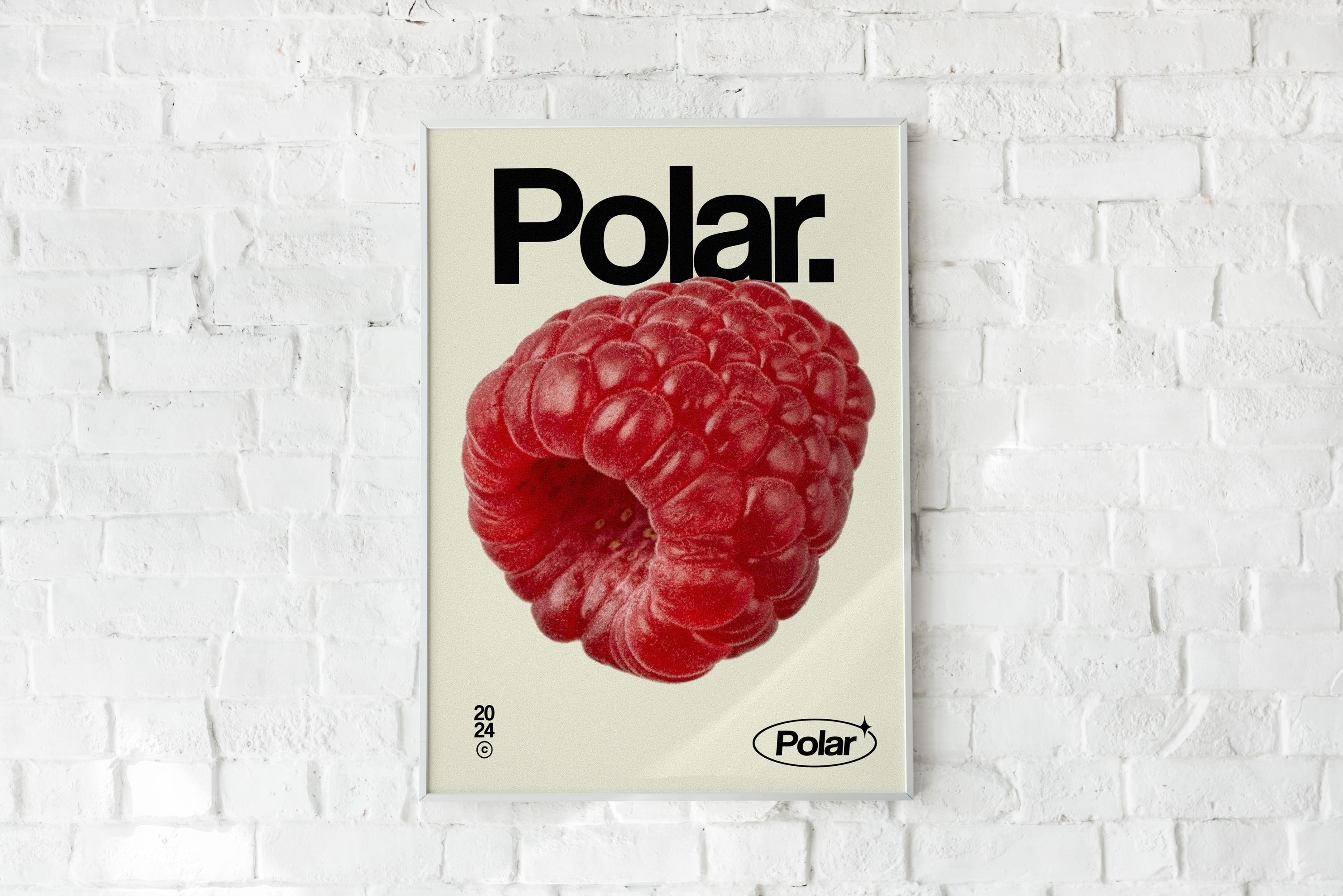 Raspberry Poster/print for Room Wall Art, Aesthetic Art Trendy Poster ...