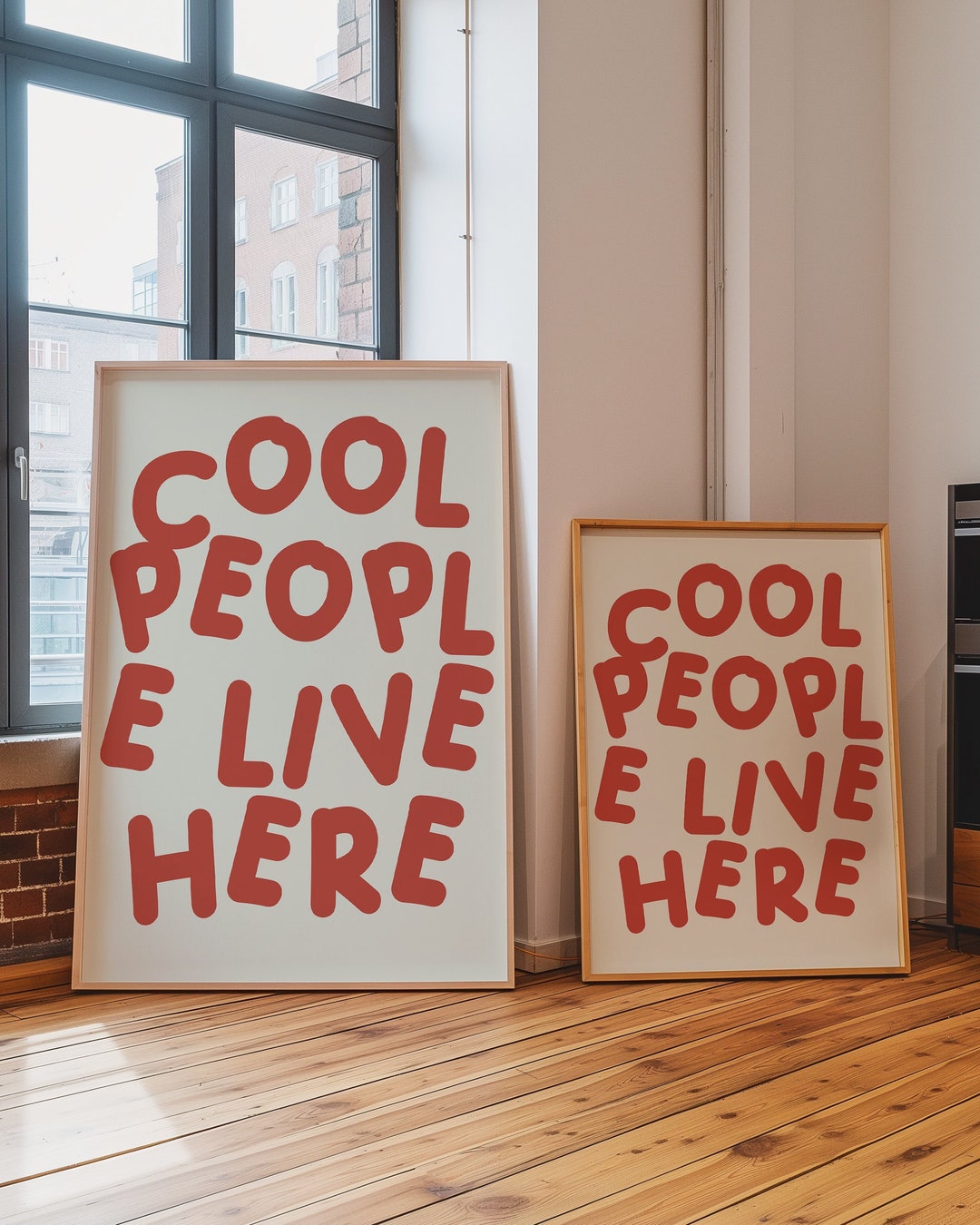 Cool People Live Here Poster for Bedroom Print Poster Art Poster Wall ...