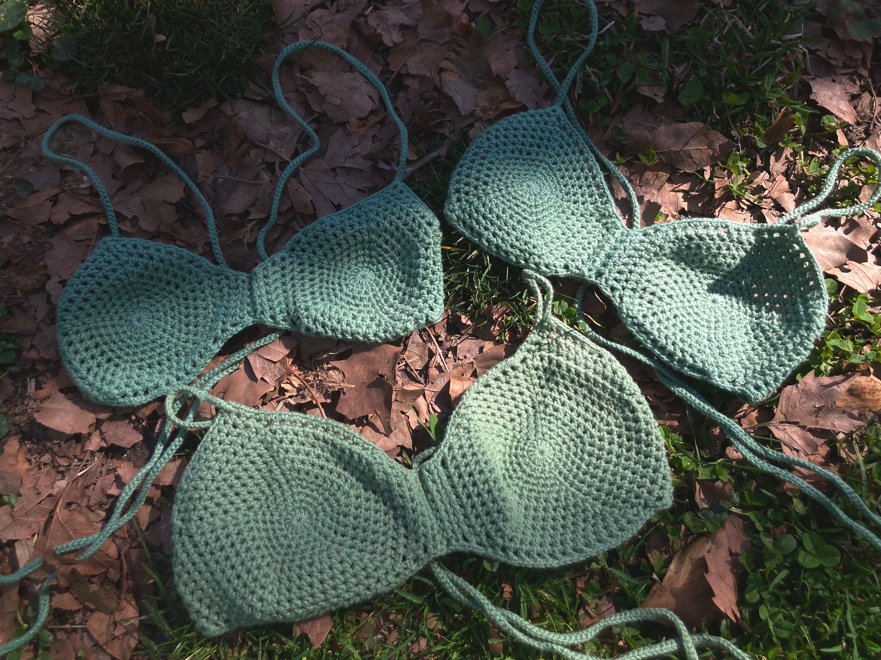 Net Bralette - Crochet Bralette - Corset Back Tie - Adjustable Straps ...