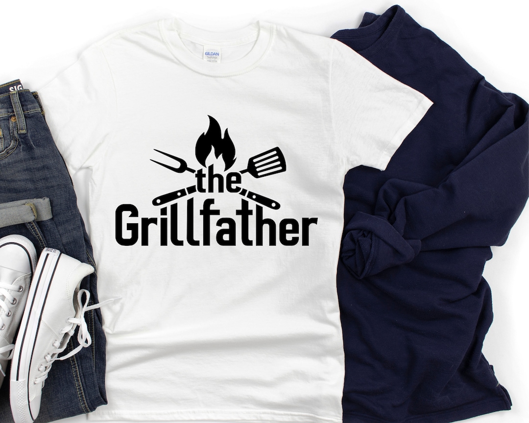 Fathers Day Shirt, the Grillfather T-shirt, Gift for Dad, Gift for BBQ ...