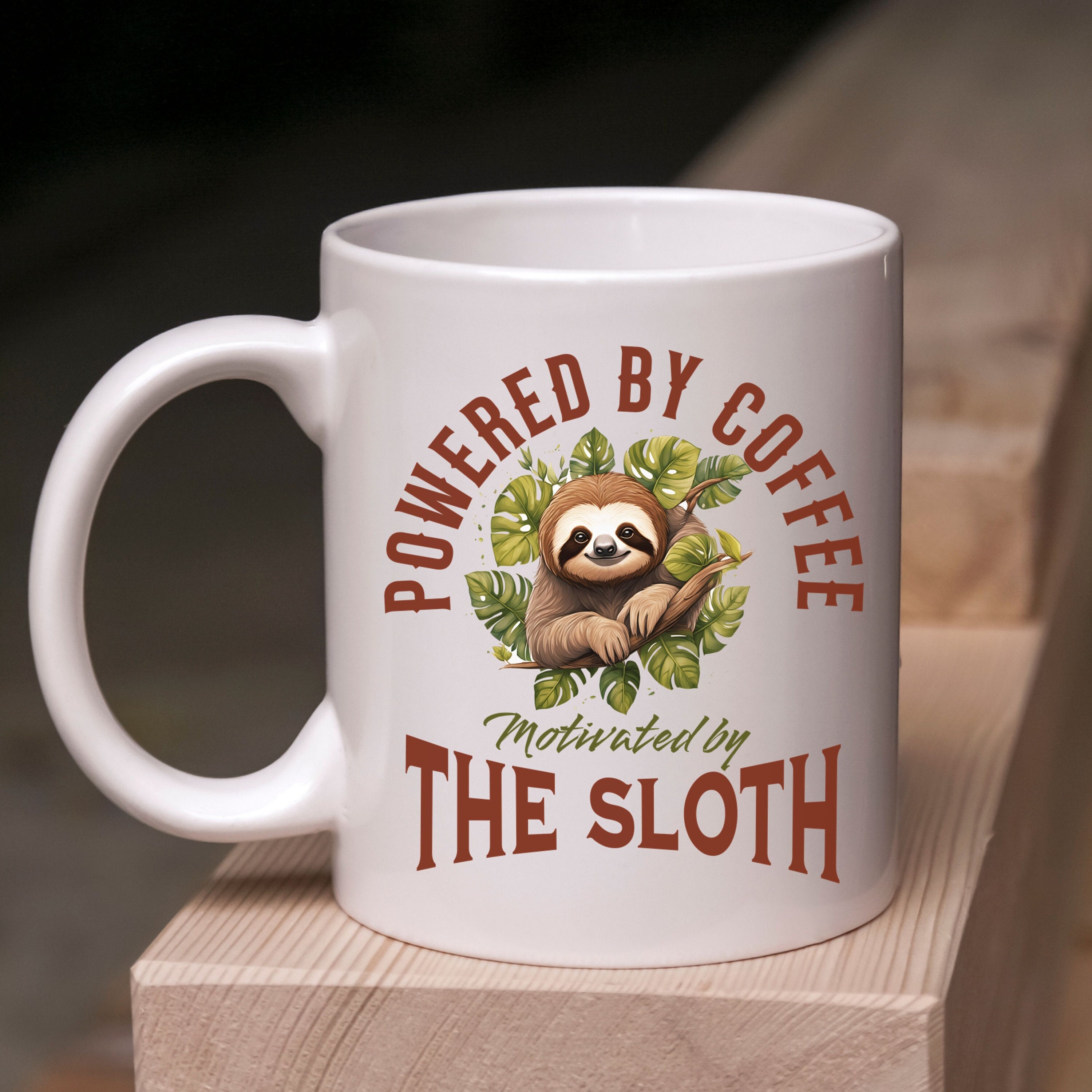 Funny Sloth and Coffee 11oz Mug, Gift for Coffee Lover, Gift for Sloth ...