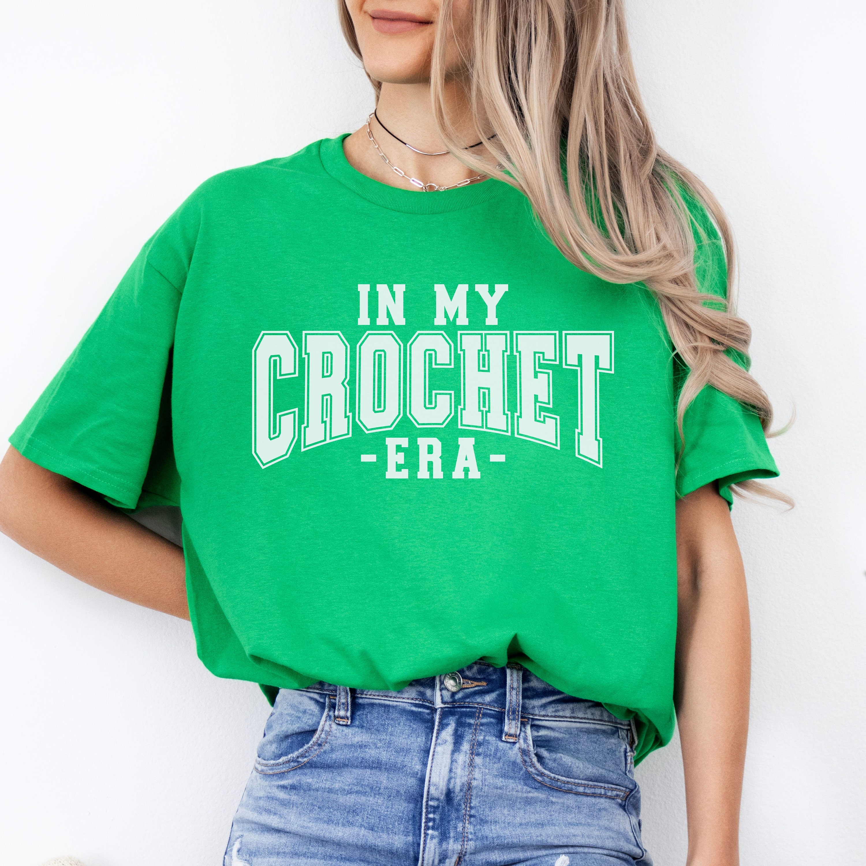 In My Crochet Era T-shirt, Gift for Crochet Lover, Crochet Tshirt ...