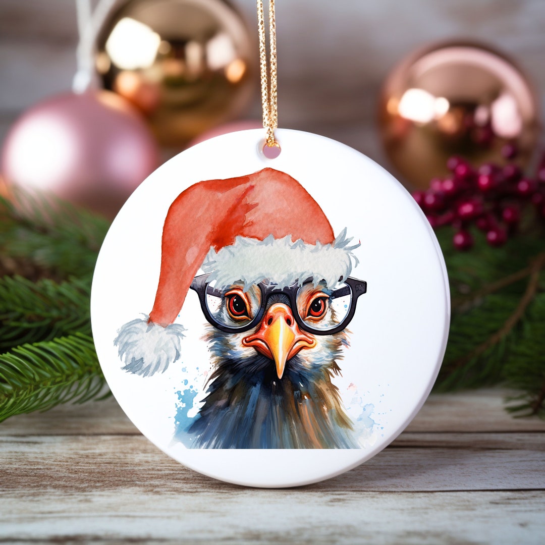 Crazy Chicken Lady Christmas Ornament, Christmas Bauble, Chicken Gift ...