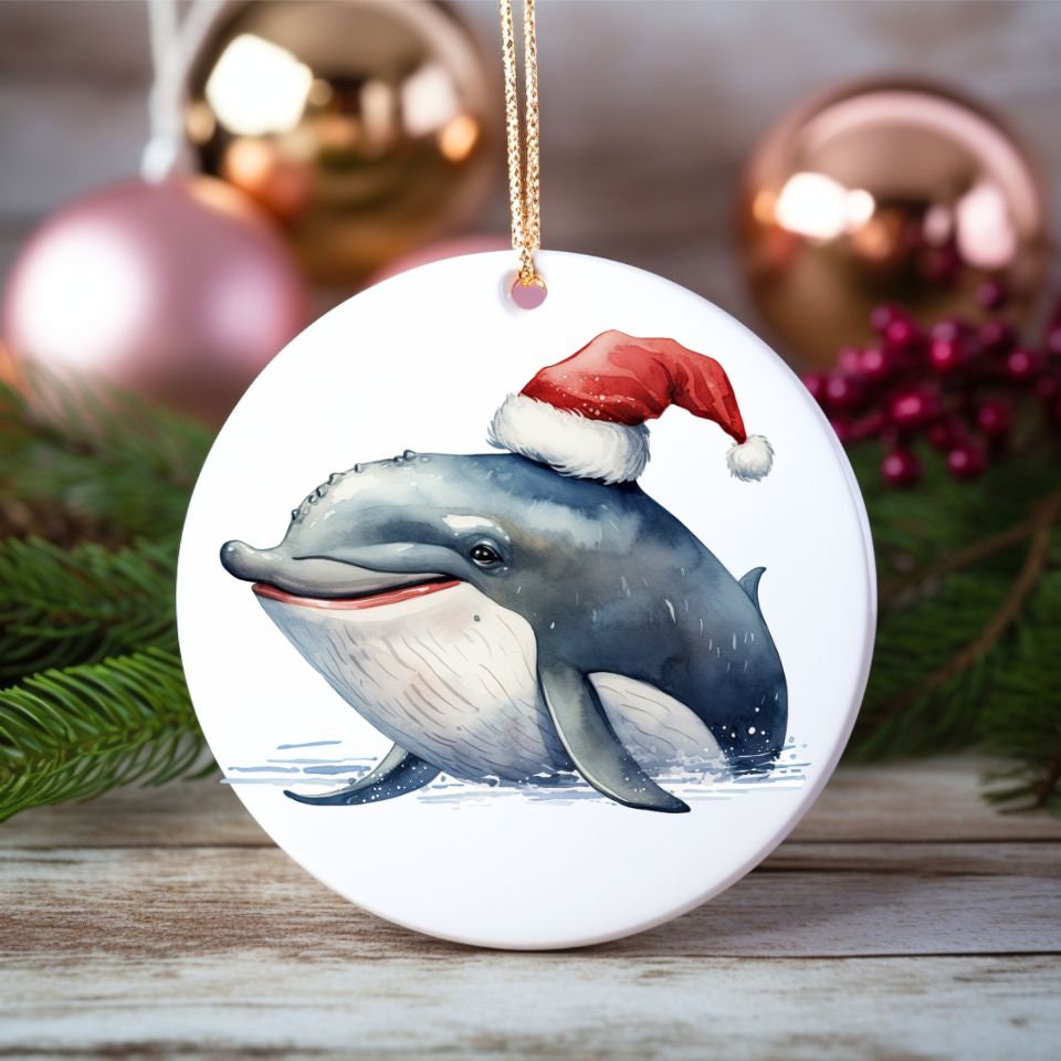 Under the Sea Ornaments, Set of 4, Christmas Octopus, Christmas Shark ...