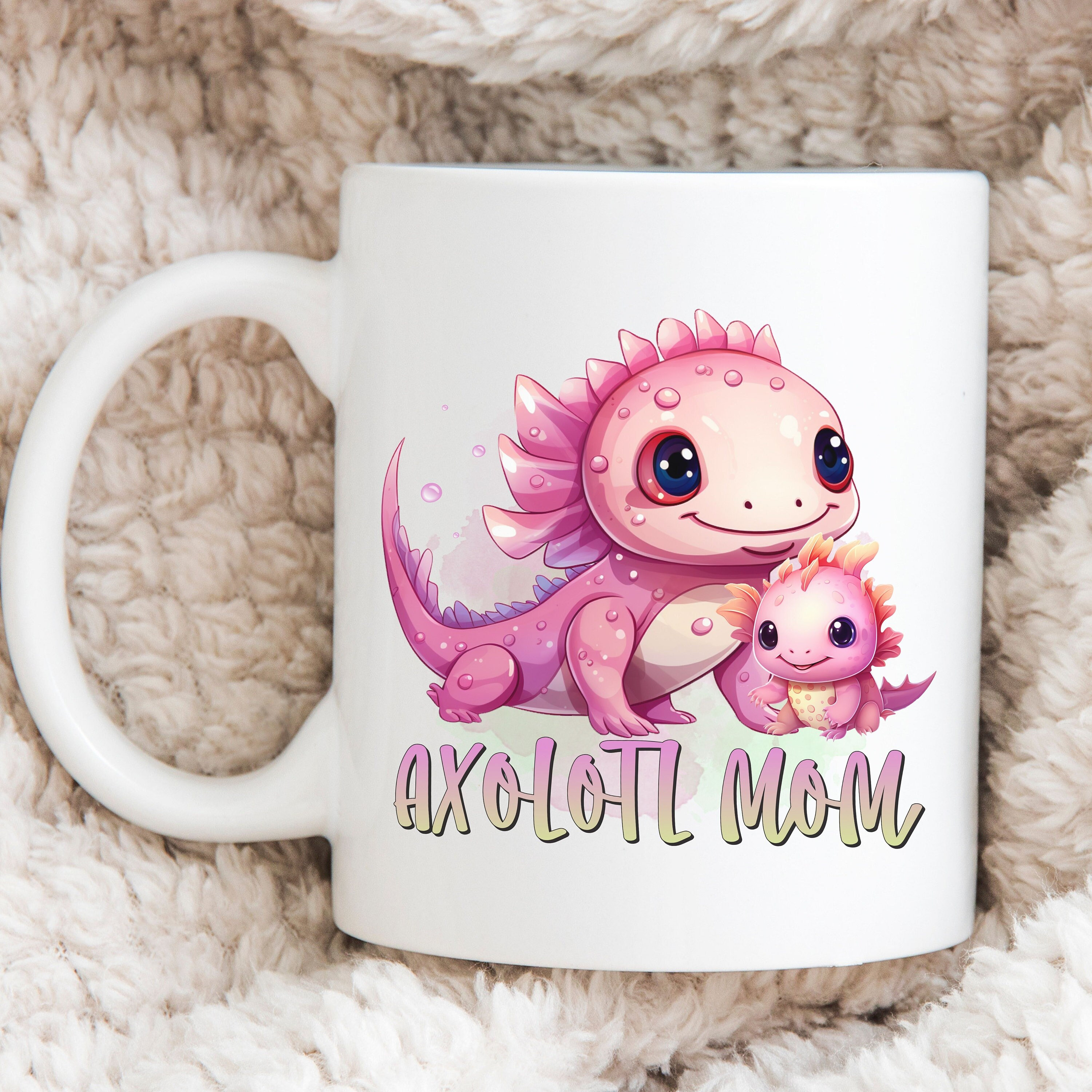 Axolotl Mom Coffee Mug, Gift for Axolotl Lover, Funny Axolotl Coffee ...