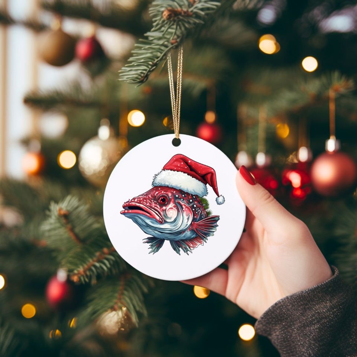 Under the Sea Ornaments, Set of 4, Christmas Octopus, Christmas Shark ...