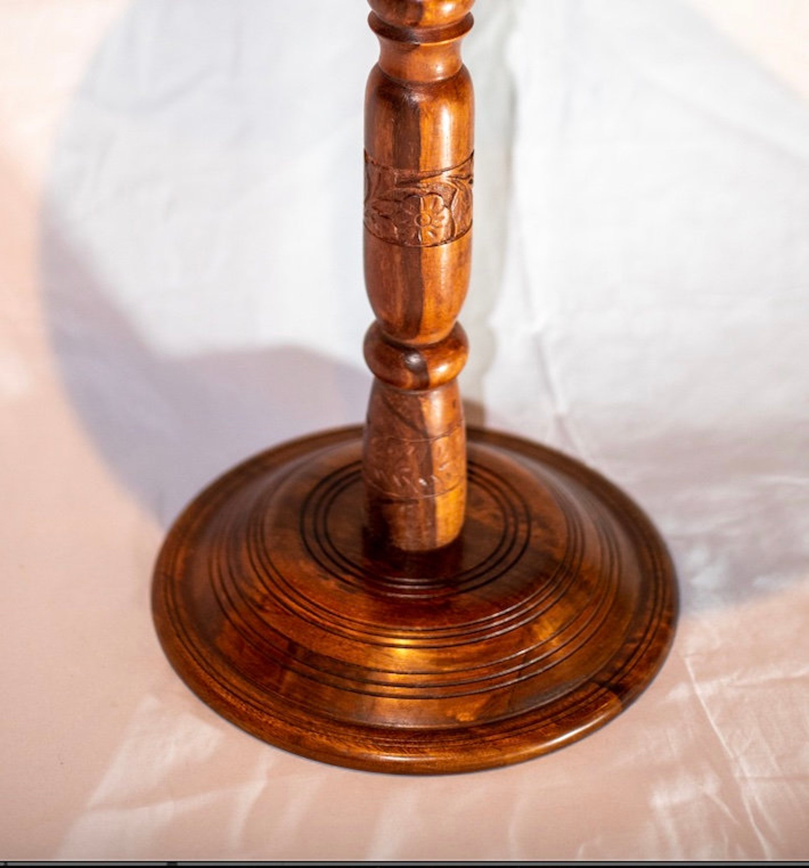 Unique Handcrafted Wooden Table With Intricate Engravings: A Timeless ...