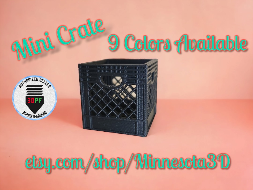 Mini Crate / Mini Brands / Storage / Organizer / Desk Storage / Office ...