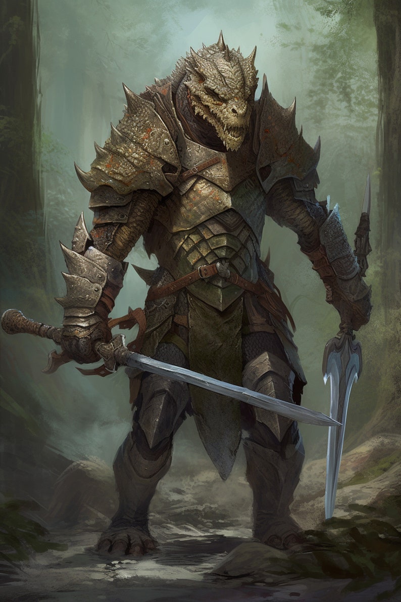 Dragonborn Collection of 20 Dragonborn Male Warriors Images for Your ...