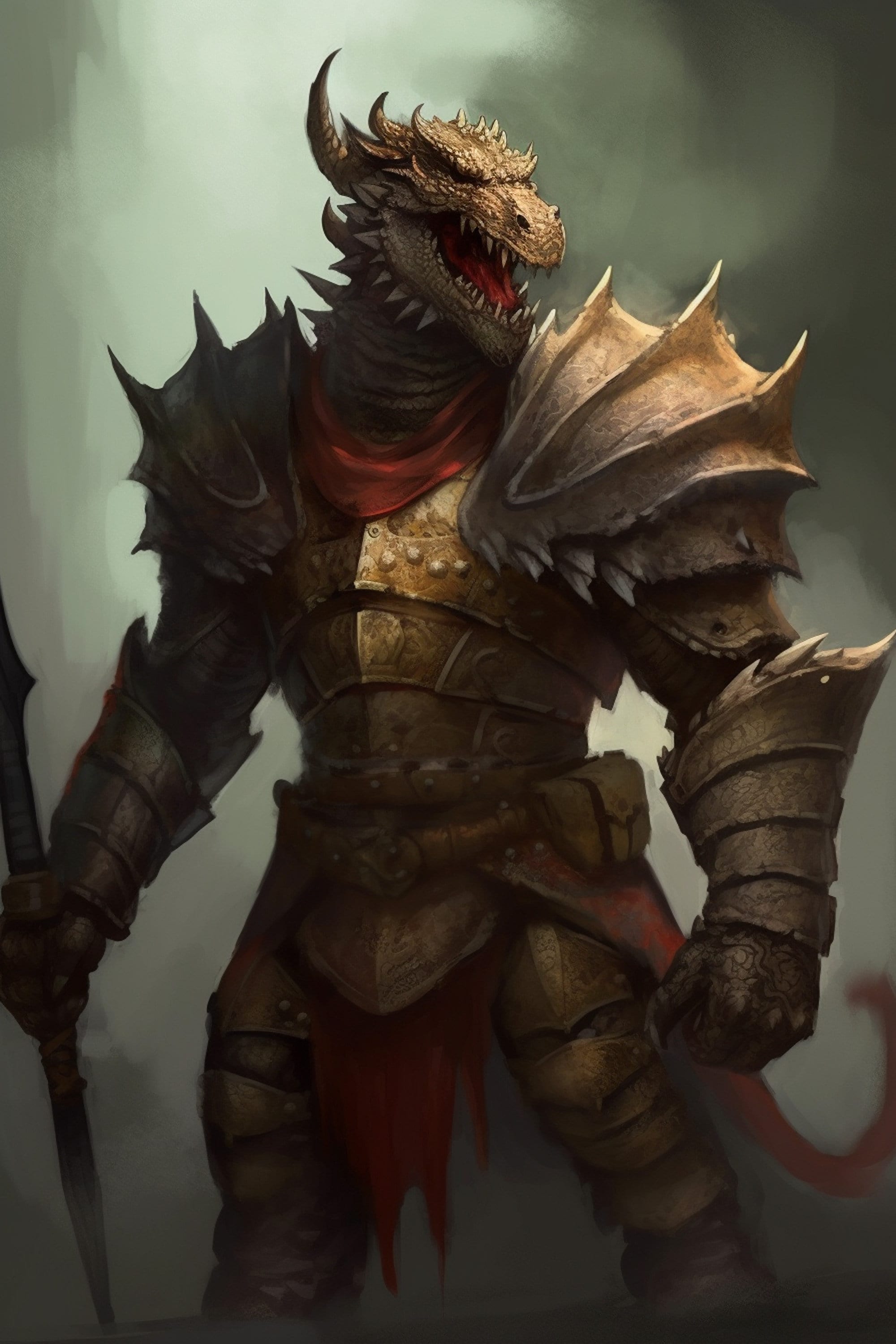 Dragonborn Collection of 20 Dragonborn Male Warriors Images for Your ...