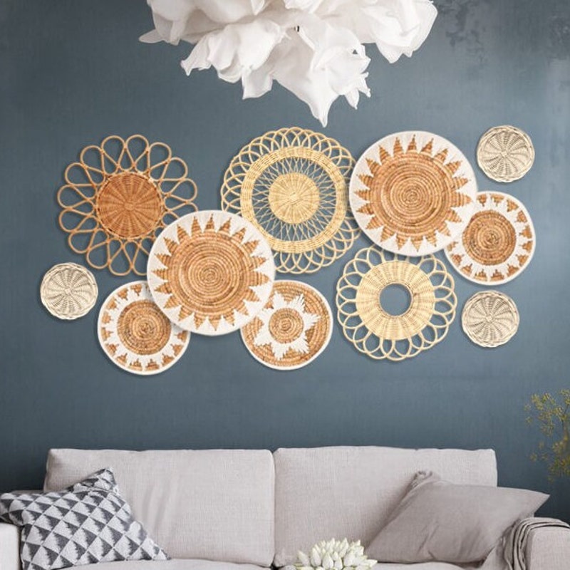 Rattan Wall Art - Etsy