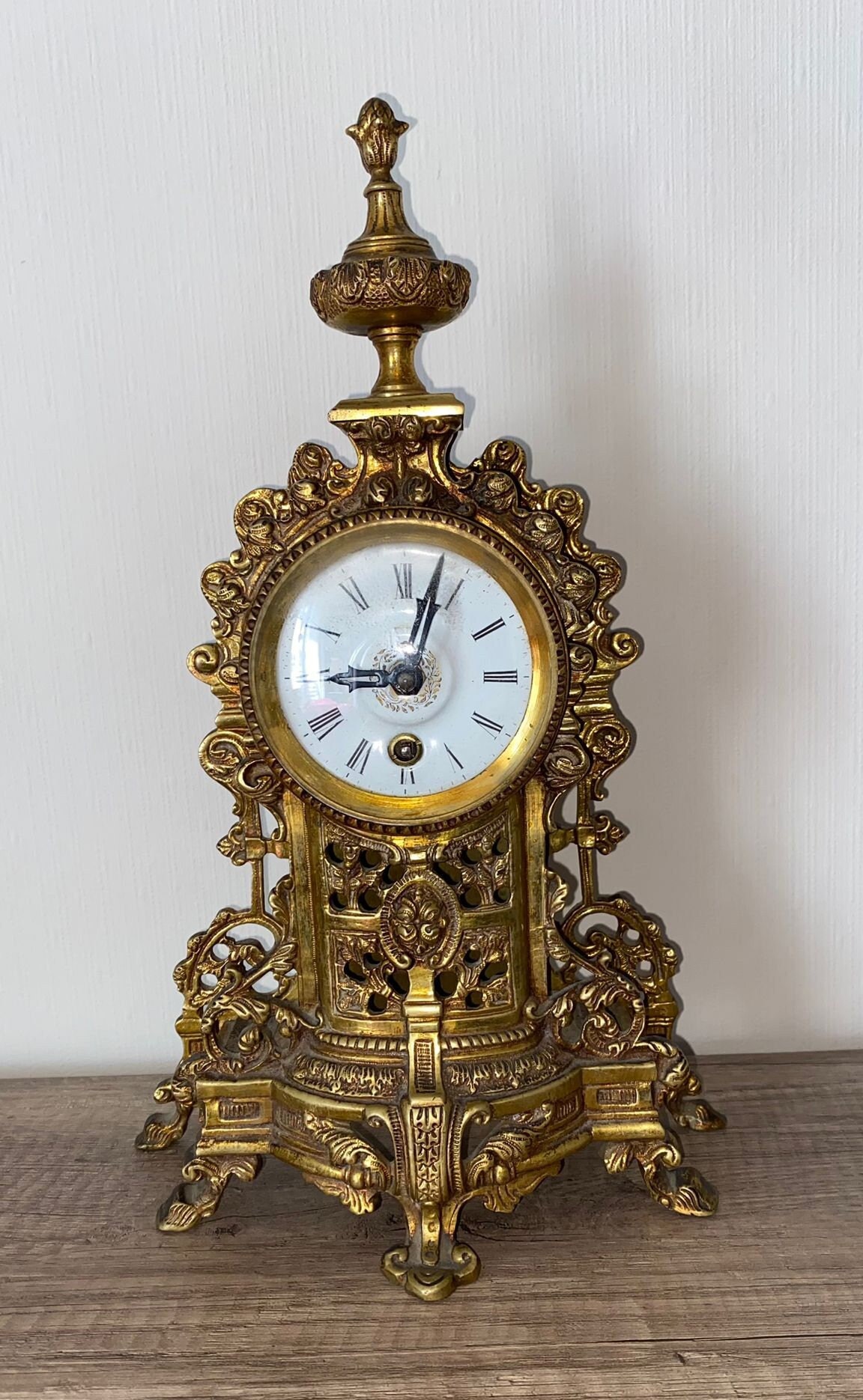 Luxury Brass Table Clock Table Clock Fireplace Clock - Etsy